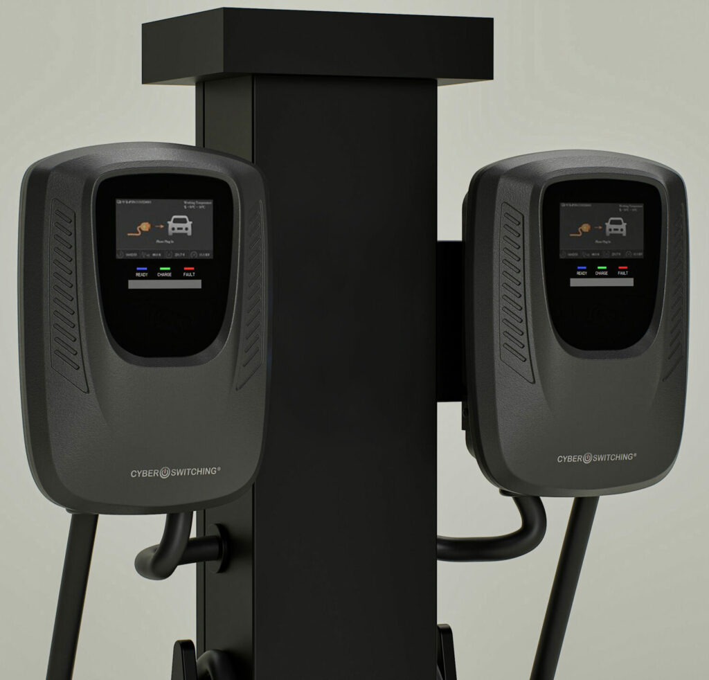 48A Commercial Dual EV Charging station, Dual CSE3 Level-2, RFID, CTEP ...